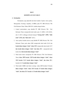 ANALISIS CAMEL UNTUK MENGETAHUI TINGKAT KESEHATAN BANK PADA PT. BRI (PERSERO) TBK UNIT KEBUMEN ...